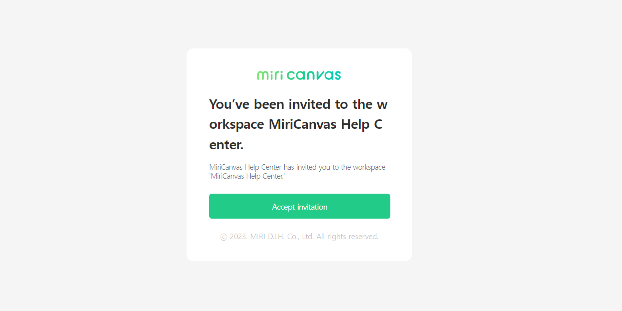Inviting Workspace Members – Help center - MiriCanvas