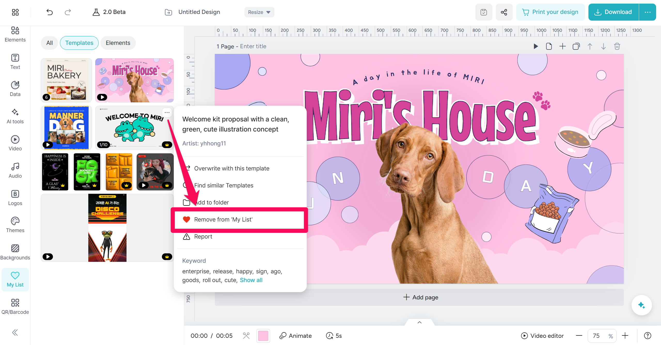 Guide to Using the My List Feature – Help center - MiriCanvas Guide to Using the My List Feature – Help center - MiriCanvas