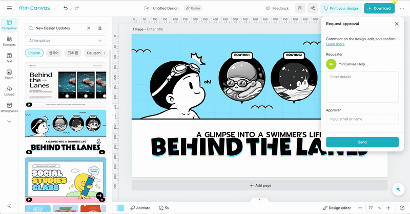 Design Approval Feature User Guide – Help center - MiriCanvas