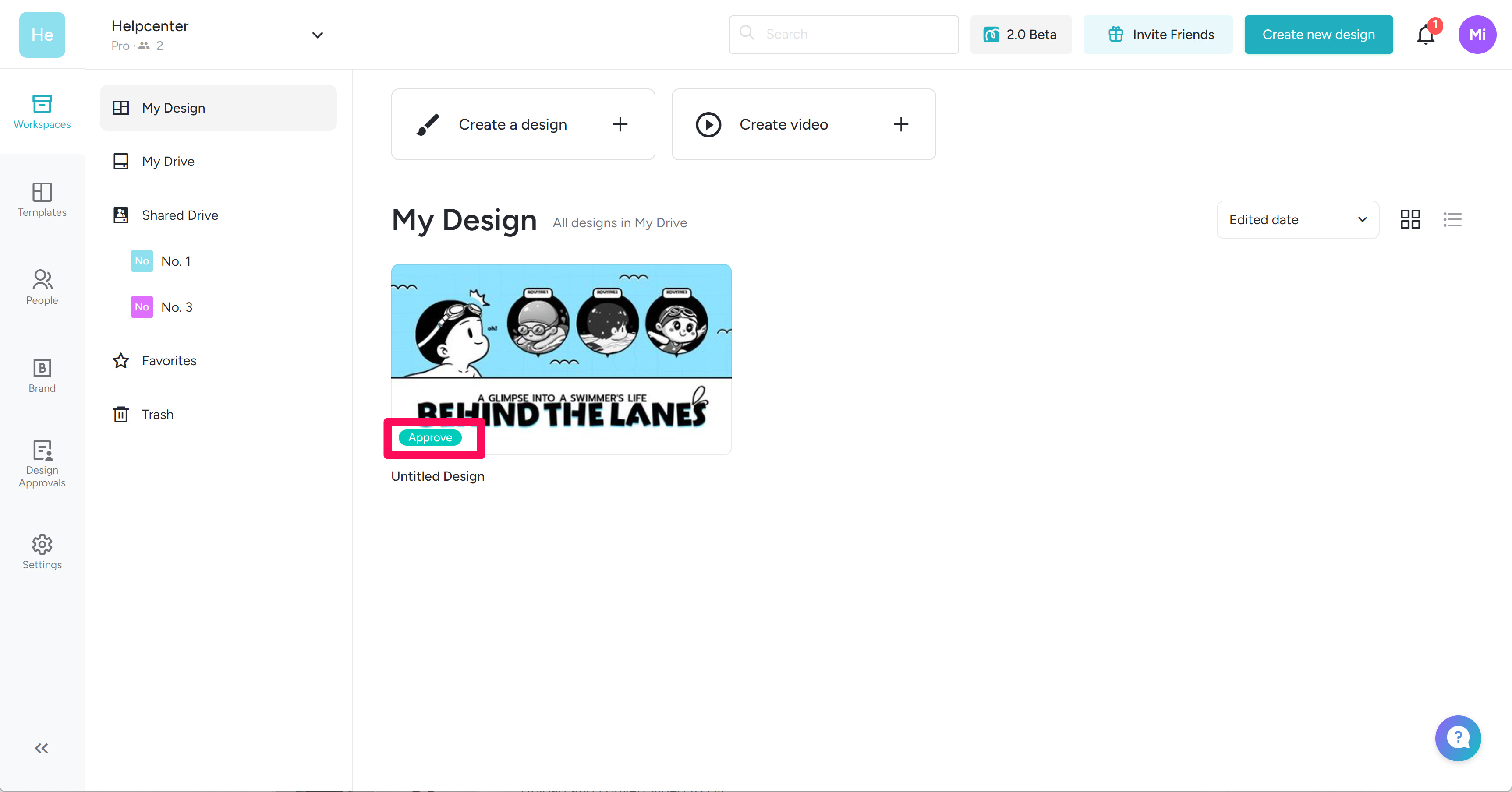 Design Approval Feature User Guide – Help center - MiriCanvas