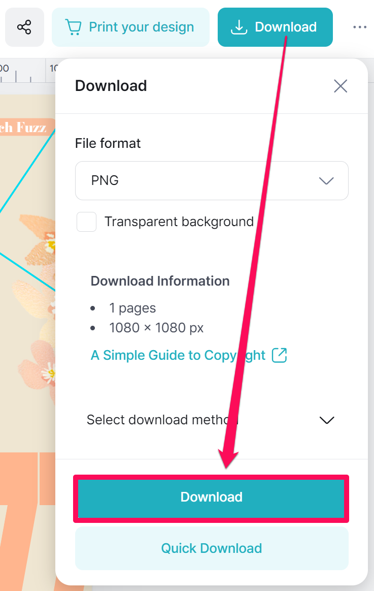 High-resolution Download Guide – Help center - MiriCanvas